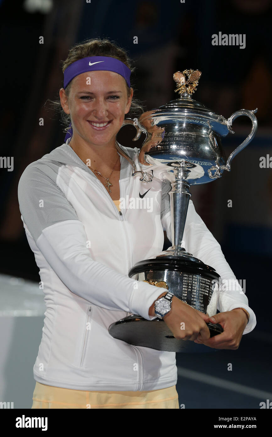Victoria AZARENKA (Blr) defeated Na LI (Chn) winning the Australian ...