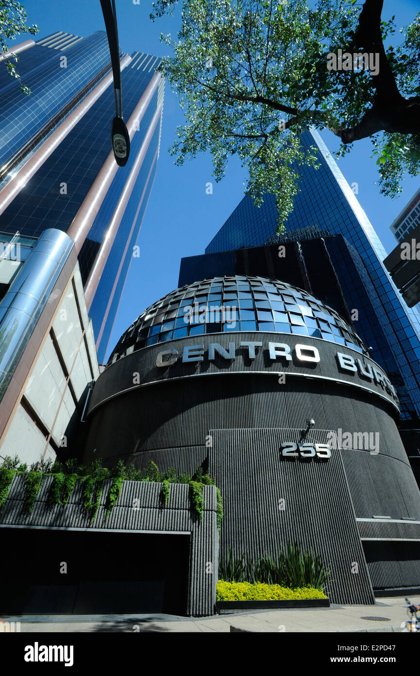Centro Bursatil building on the Paseo de la Reforma in Mexico City ...