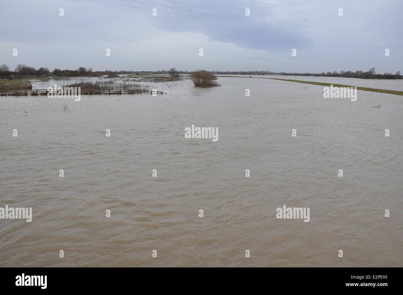 Flooding in Bubwith, East Yorkshire The River Derwent burst its banks, flooding surrounding ...