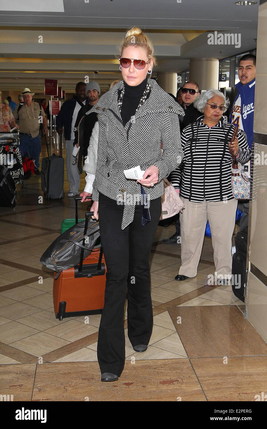 Katherine Heigl and her mother Nancy arrive at LAX Airport to catch a ...