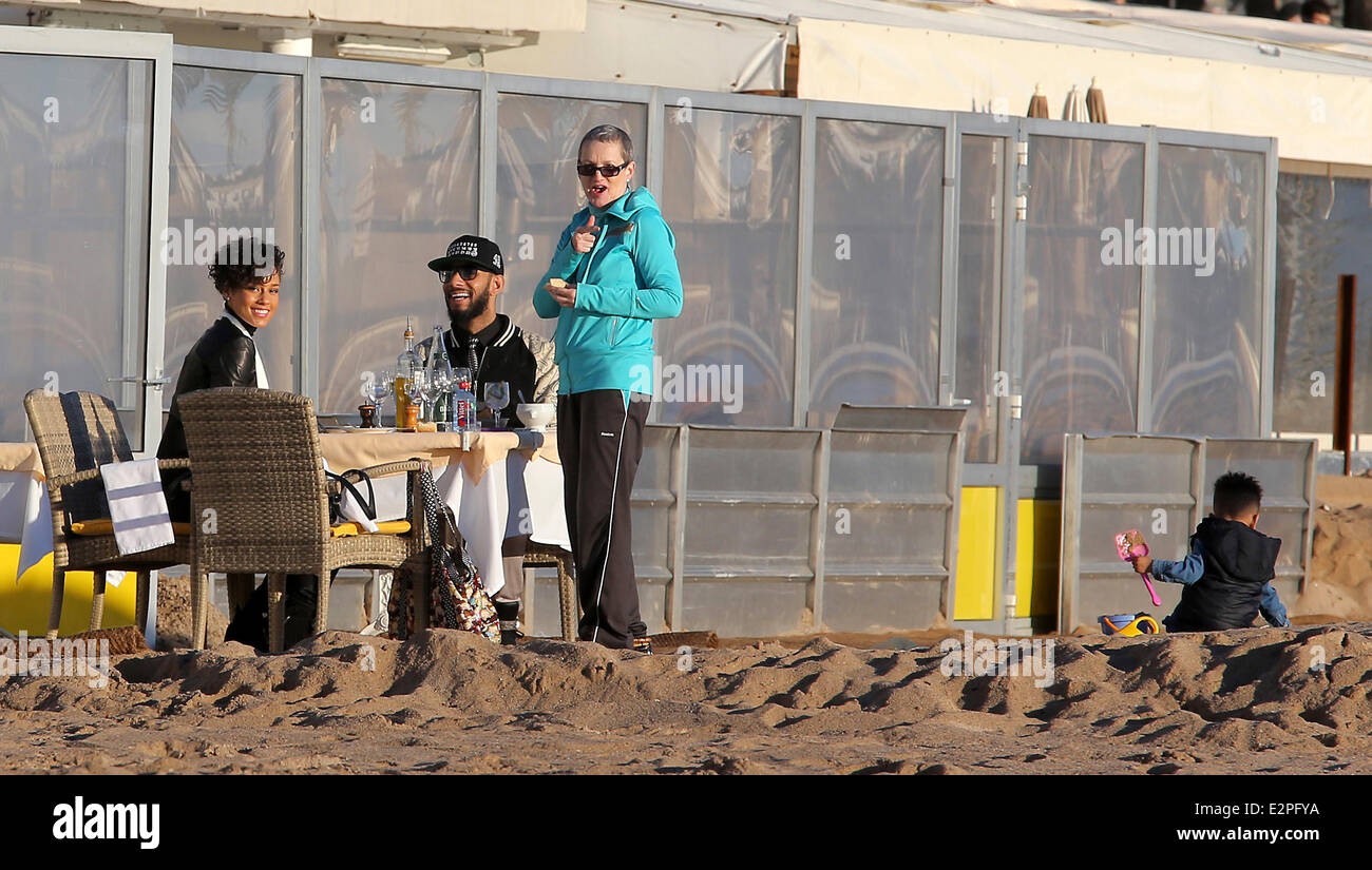 Alicia Keys and husband Swizz Beatz spend the day with their two-year ...