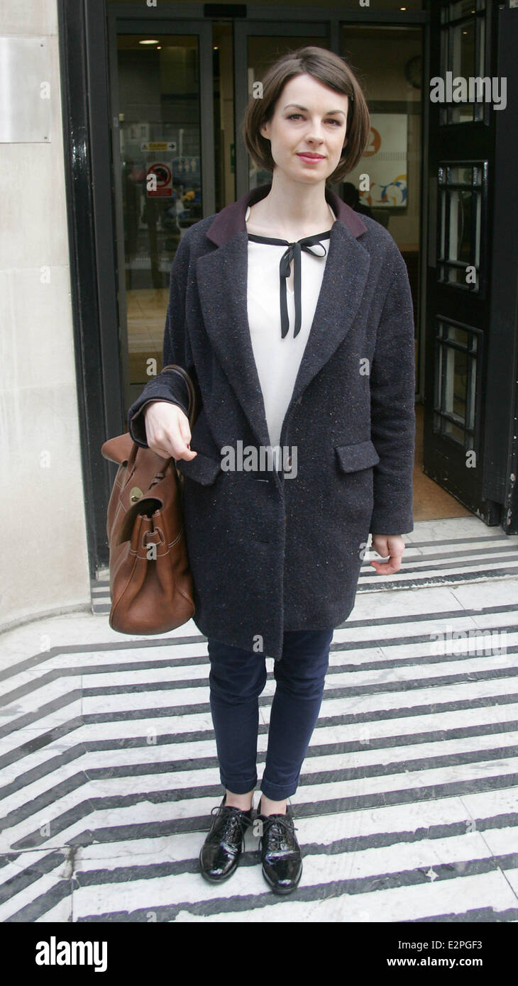 Call The Midwife star Jessica Raine seen at the BBC Radio Two studios ...