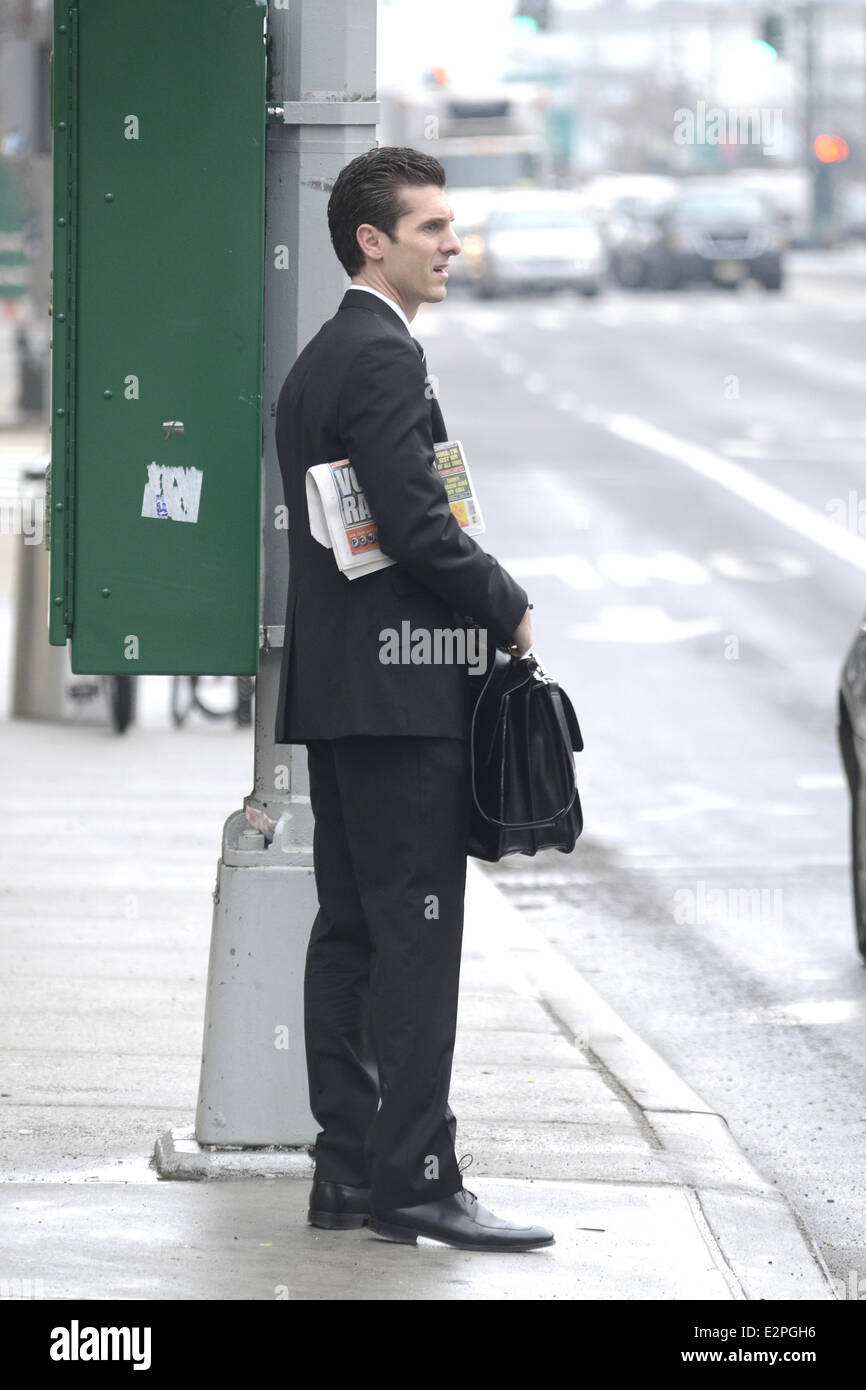 Jason Hoppy is seen looking sharp on his way to work Featuring: Jason ...