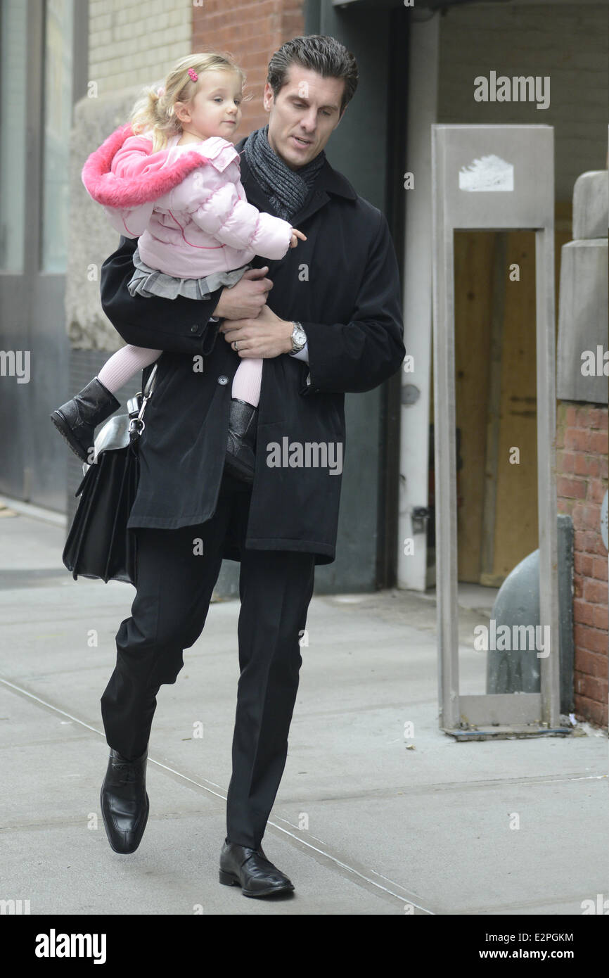 Jason Hoppy is seen in joyful mood as he takes his daughter Bryn Hoppy ...