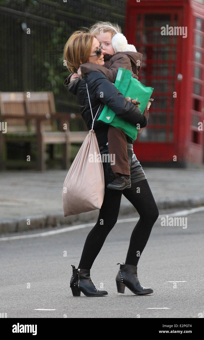 Geri Halliwell with her daughter Bluebell out and about in London ...