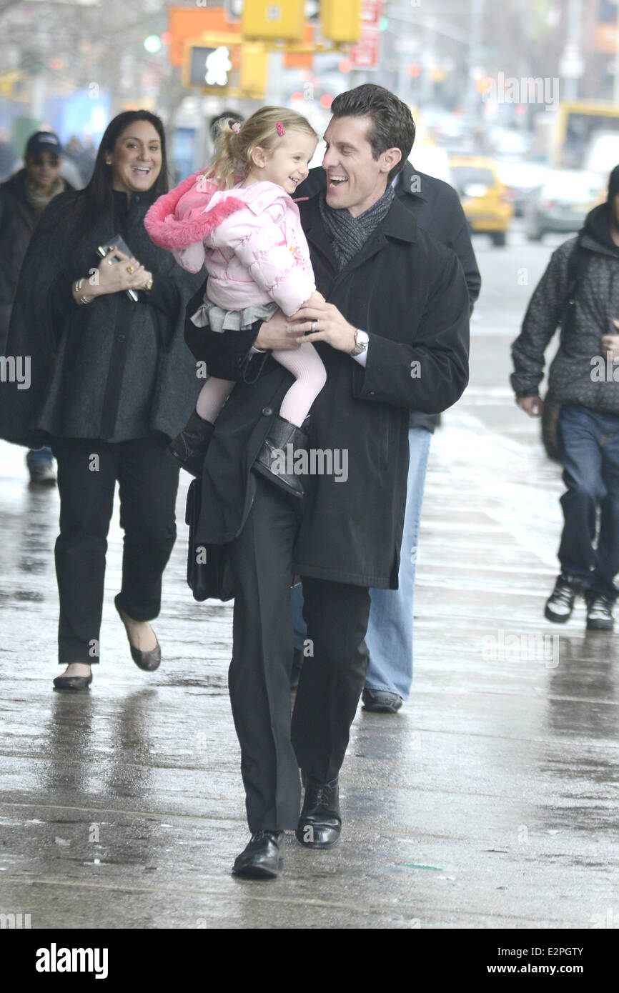 Jason Hoppy is seen in joyful mood as he takes his daughter Bryn Hoppy ...