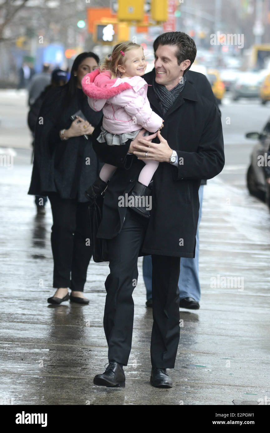 Jason Hoppy is seen in joyful mood as he takes his daughter Bryn Hoppy ...