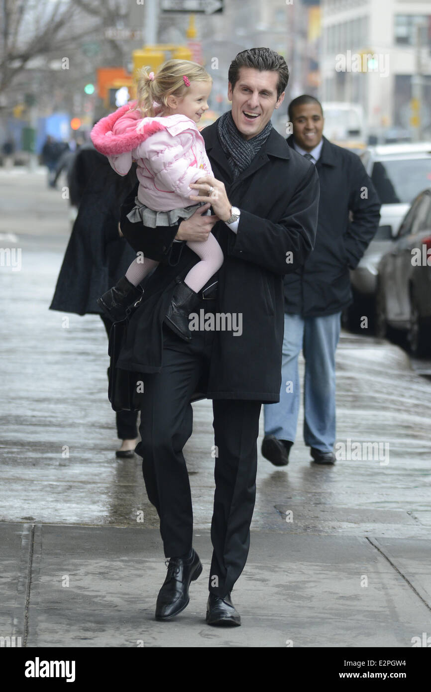 Jason Hoppy is seen in joyful mood as he takes his daughter Bryn Hoppy ...