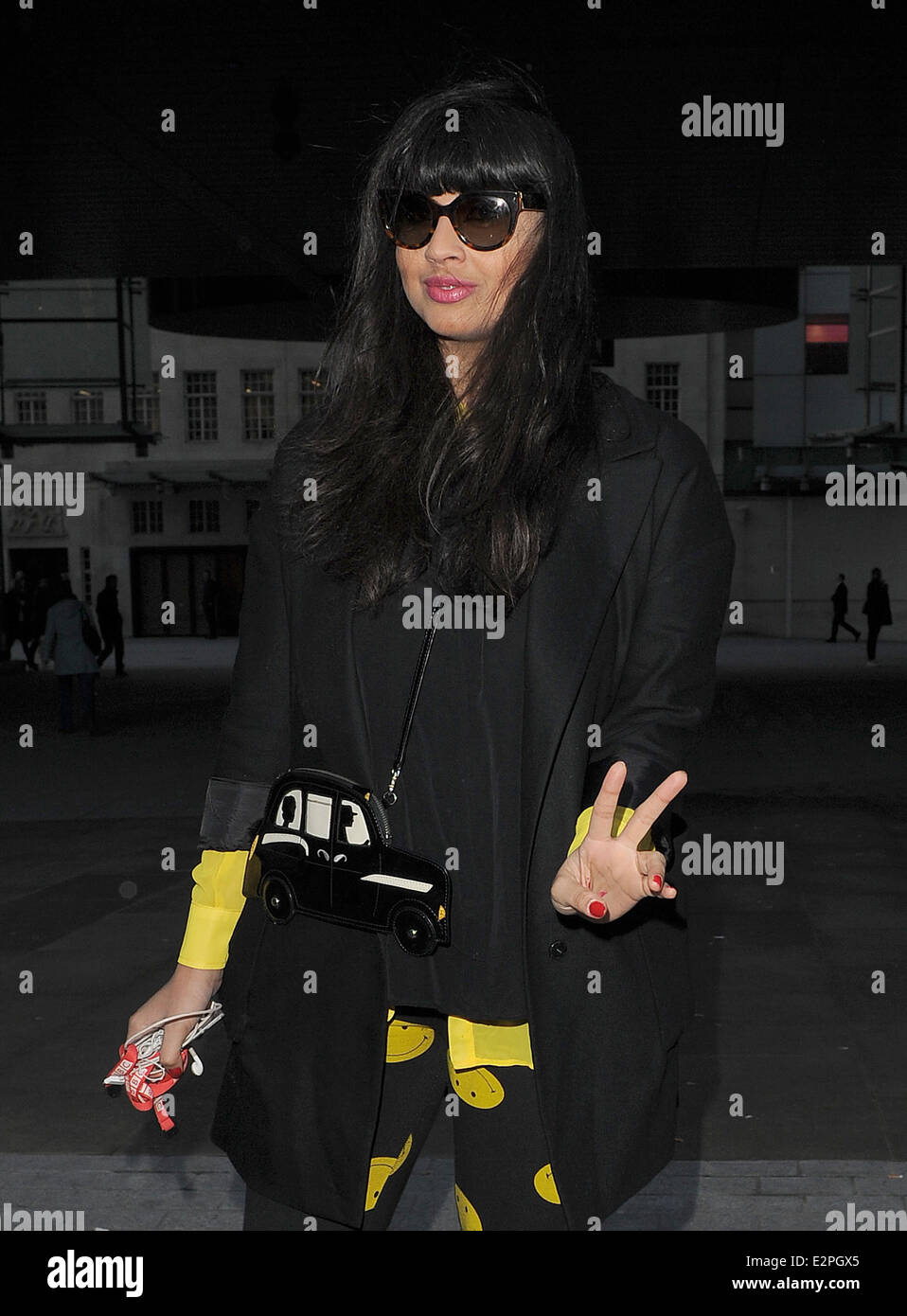 Celebrites at the BBC Radio 1 studios Featuring: Jamelia Jamil Where ...