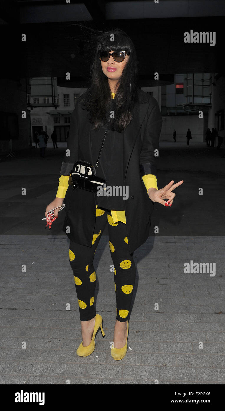 Celebrites at the BBC Radio 1 studios Featuring: Jamelia Jamil Where ...