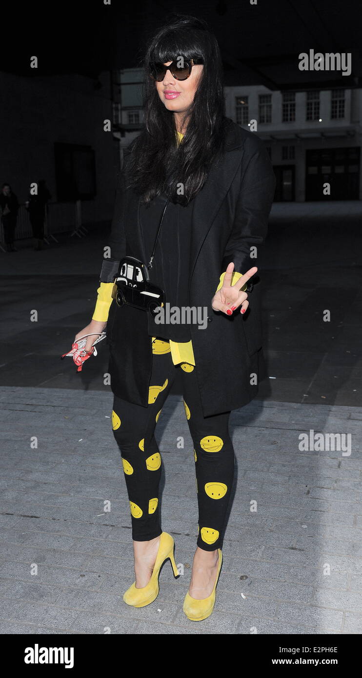 Celebrites at the BBC Radio 1 studios Featuring: Jamelia Jamil Where ...