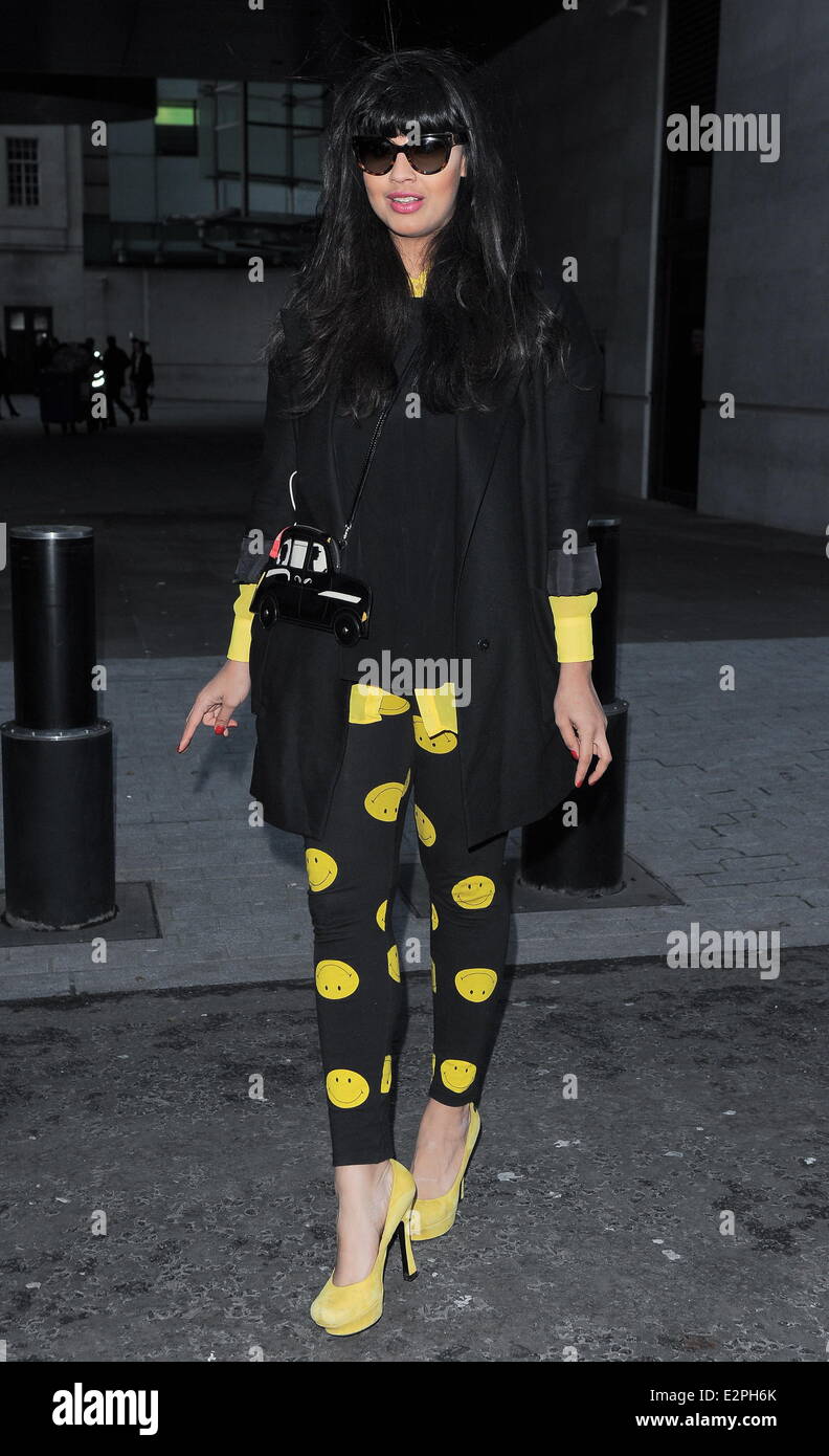 Celebrites at the BBC Radio 1 studios Featuring: Jamelia Jamil Where ...