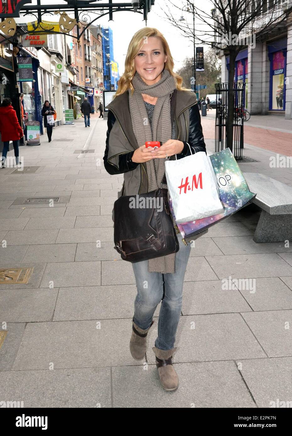 Celebrities out and about in Dublin Featuring: Sarah McGovern Where ...