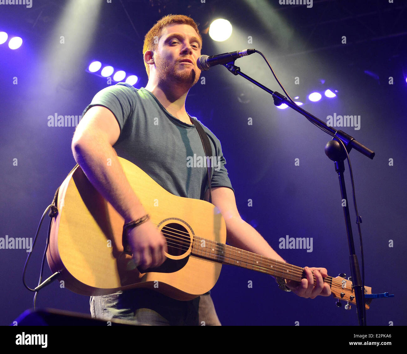 Pat Byrne, winner of 'The Voice Ireland 2012', performs at Vicar Street ...