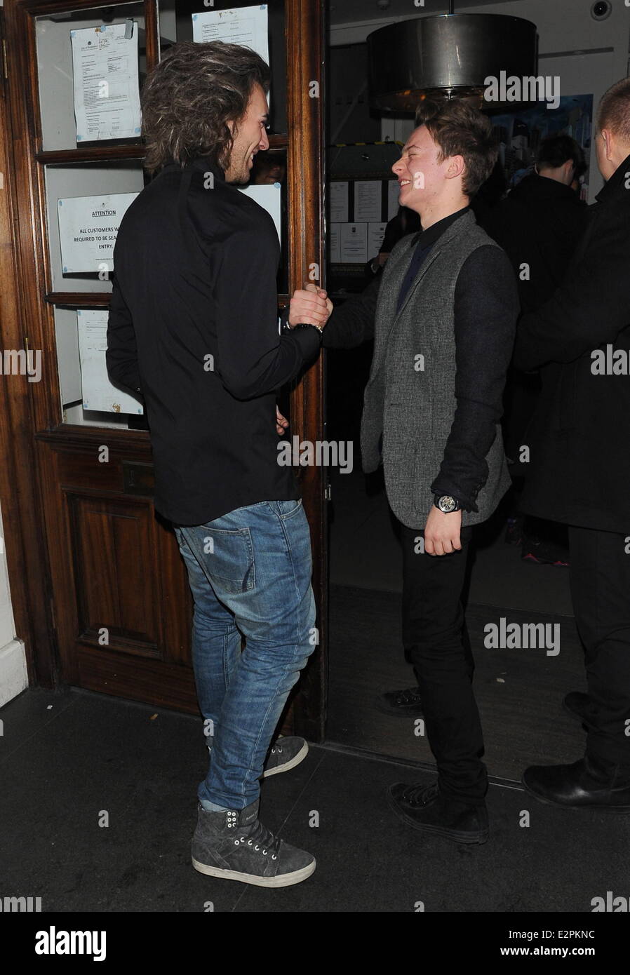 Conor Maynard and Andy Samuels seen at the Funky Buddha Featuring ...