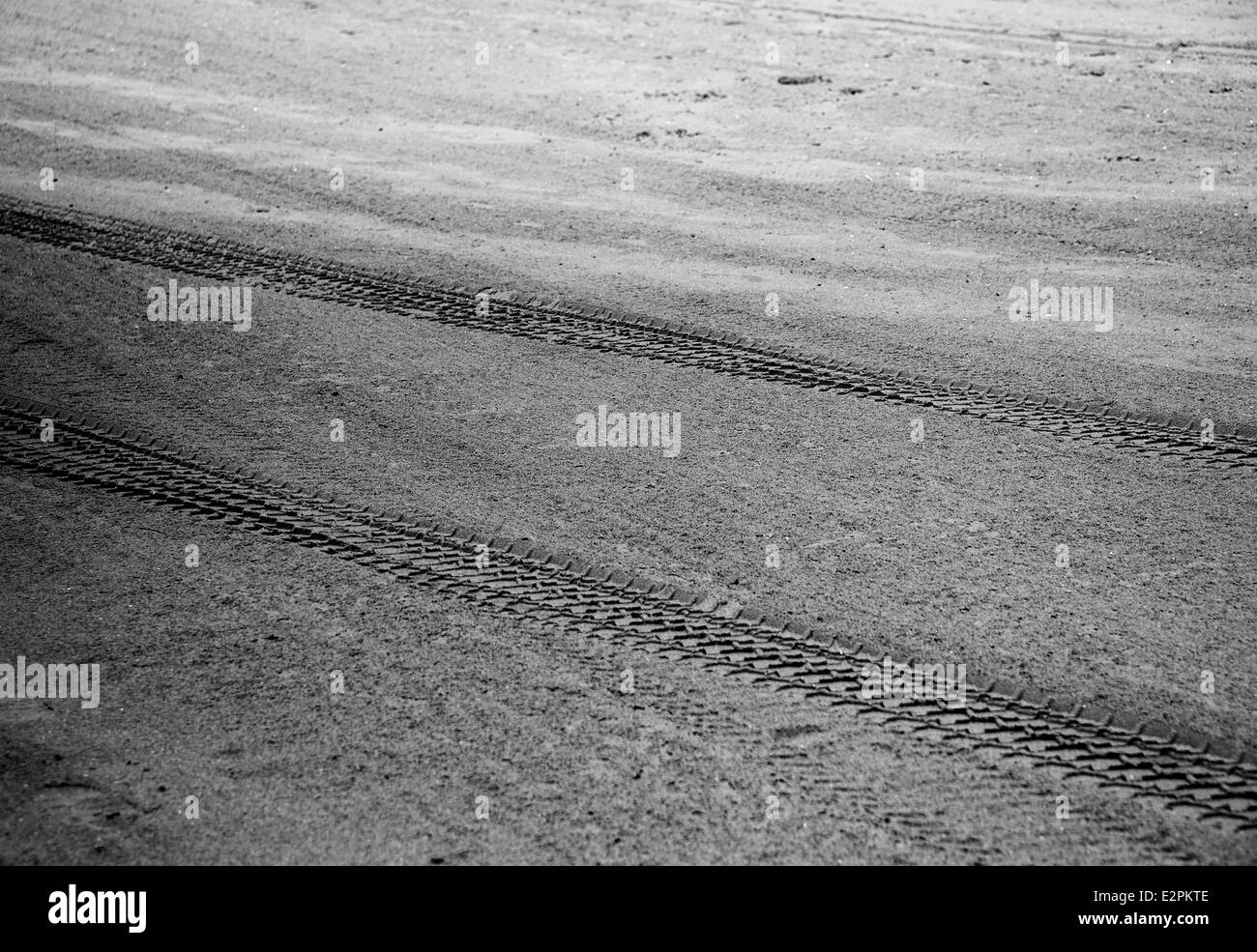 Tracks In The Sand Stock Photo - Alamy