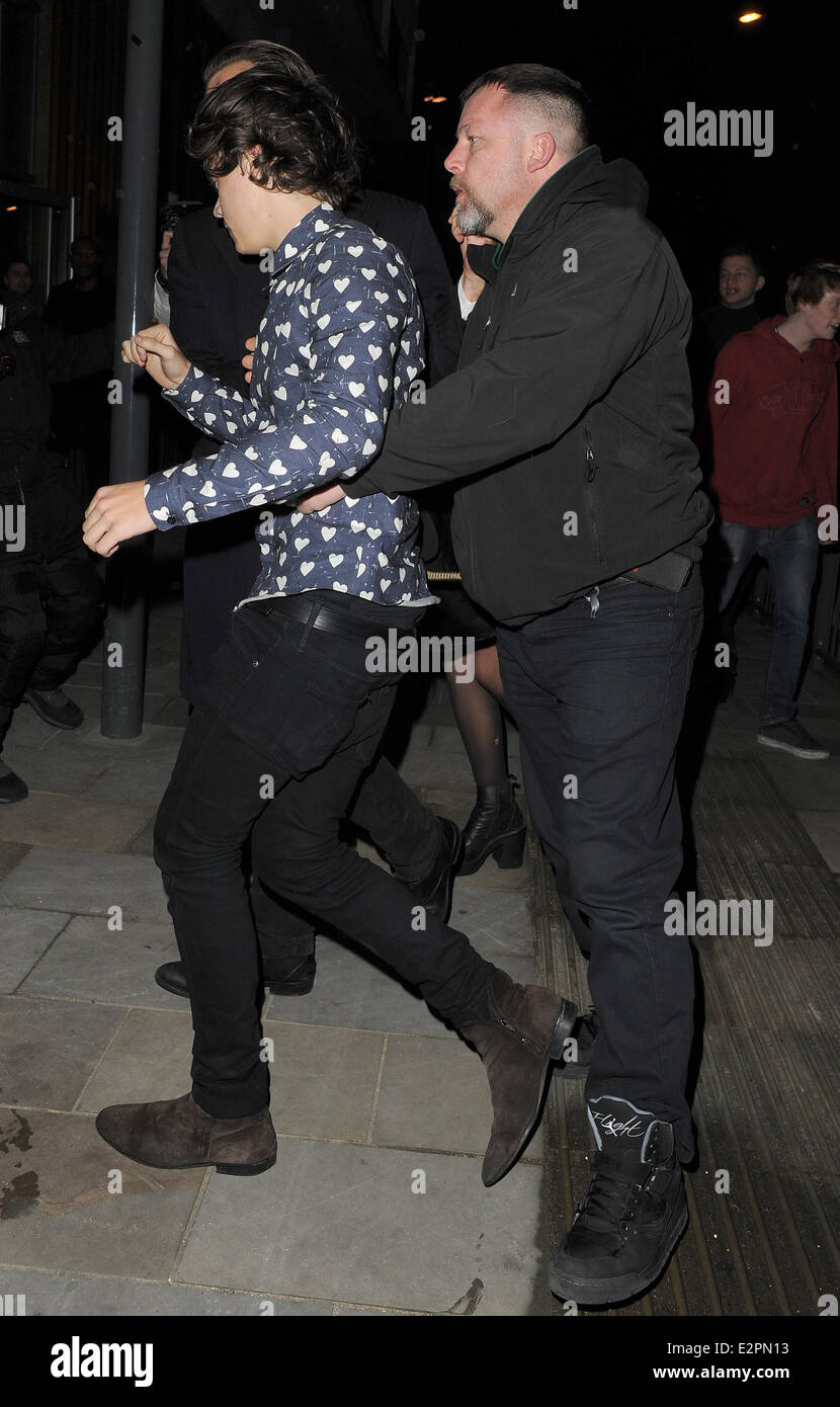 Harry Styles appears rather unsteady on his feet, as he arrives at a ...