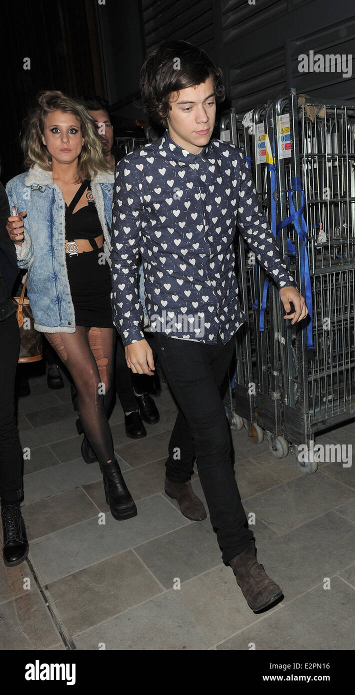 Harry styles appears rather unsteady on his feet hi-res stock ...