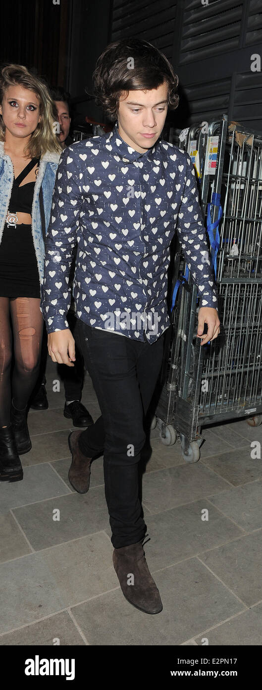 Harry Styles appears rather unsteady on his feet, as he arrives at a ...