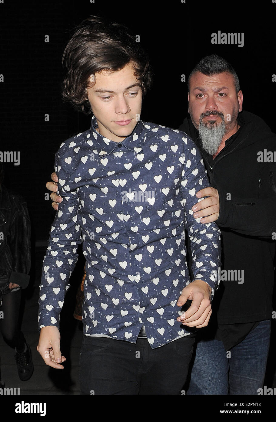 Harry Styles appears rather unsteady on his feet, as he arrives at a ...