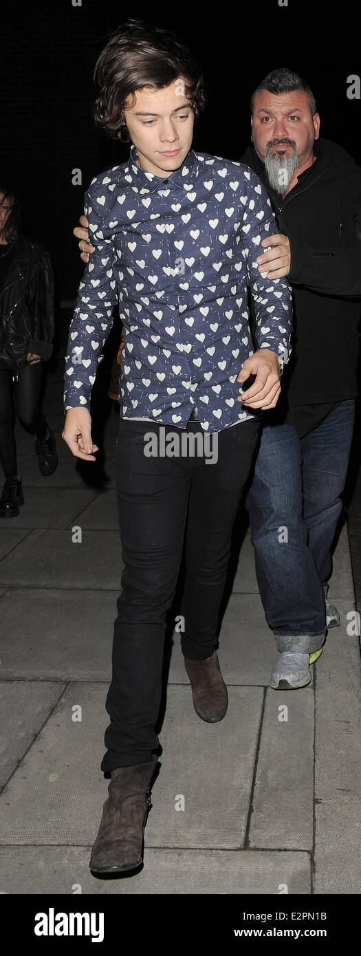 Harry Styles appears rather unsteady on his feet, as he arrives at a ...