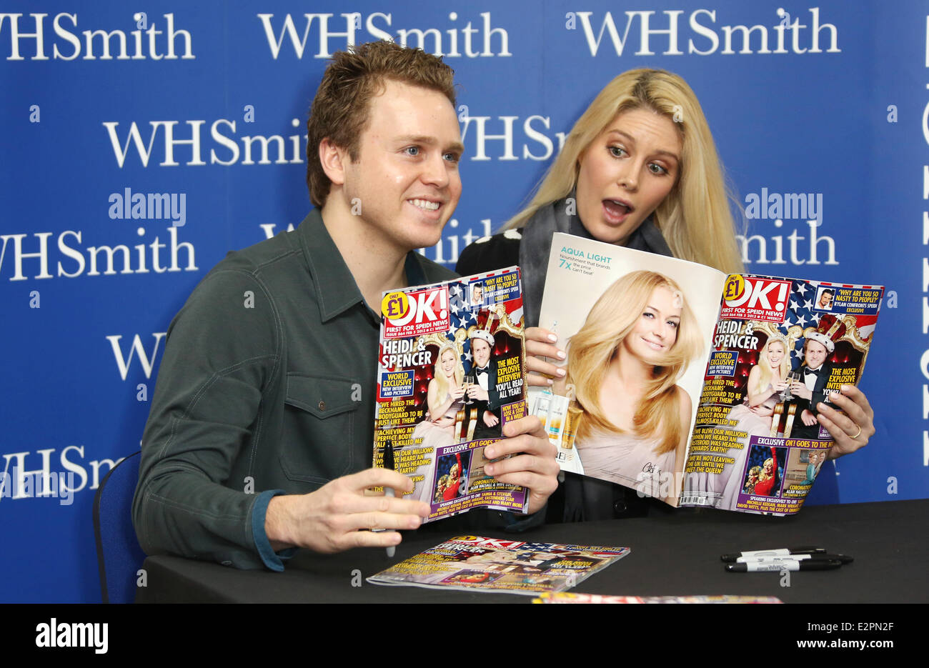 Heidi Montag and Spencer Pratt signing at WHSmith at Brent Cross ...
