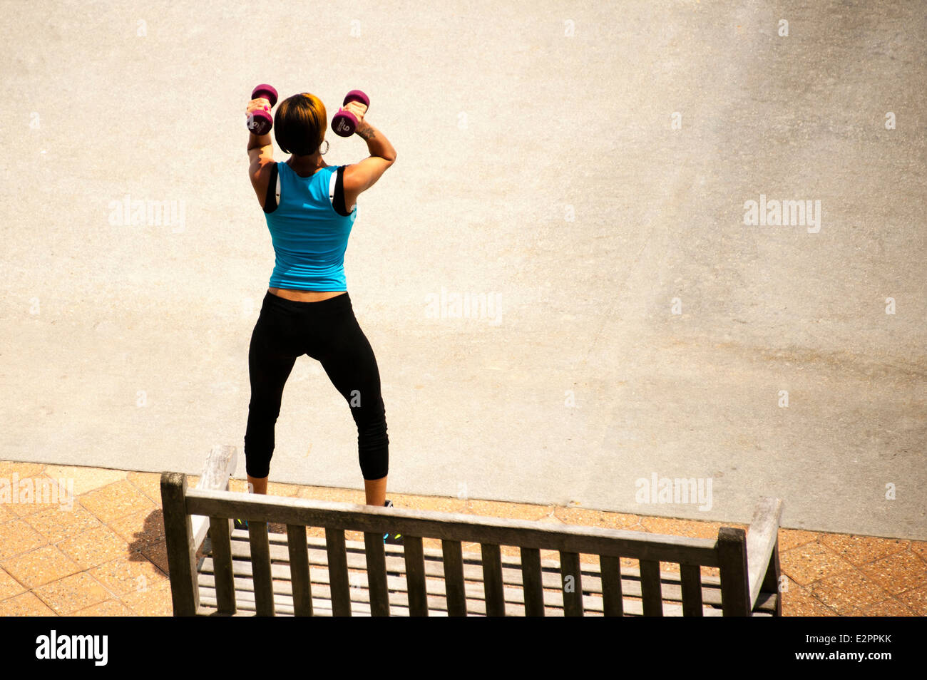 Women Exercising Outdoors Stock Photo - Alamy