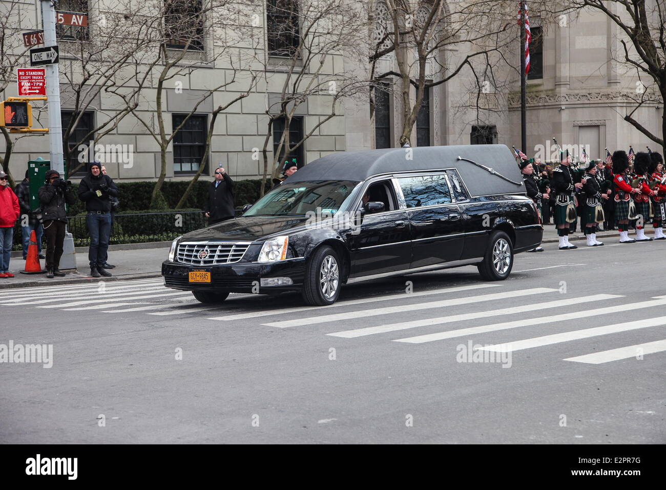 Funeral services for Ed Koch, former mayor of New York, at Temple Emanu ...