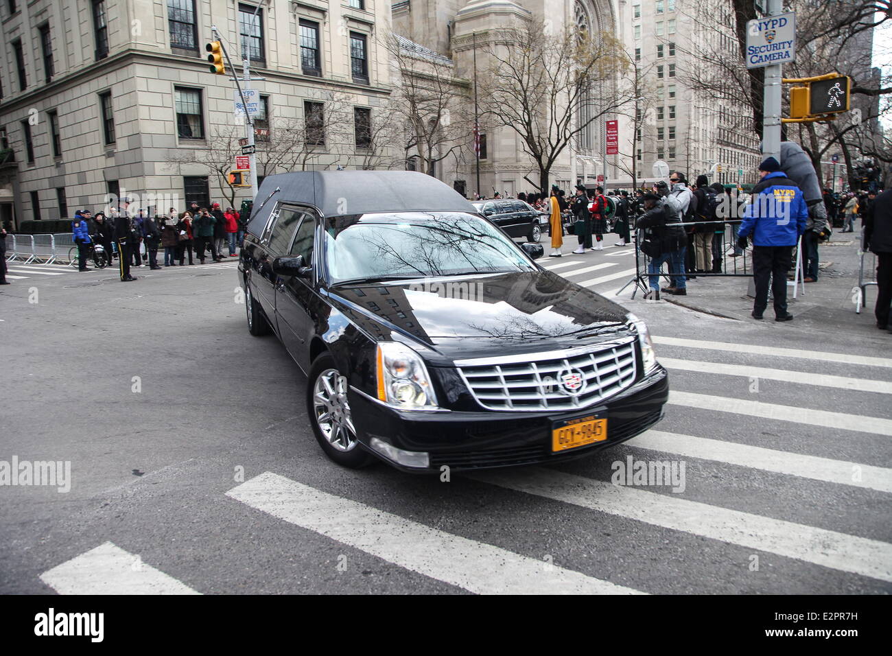 Funeral services for Ed Koch, former mayor of New York, at Temple Emanu ...