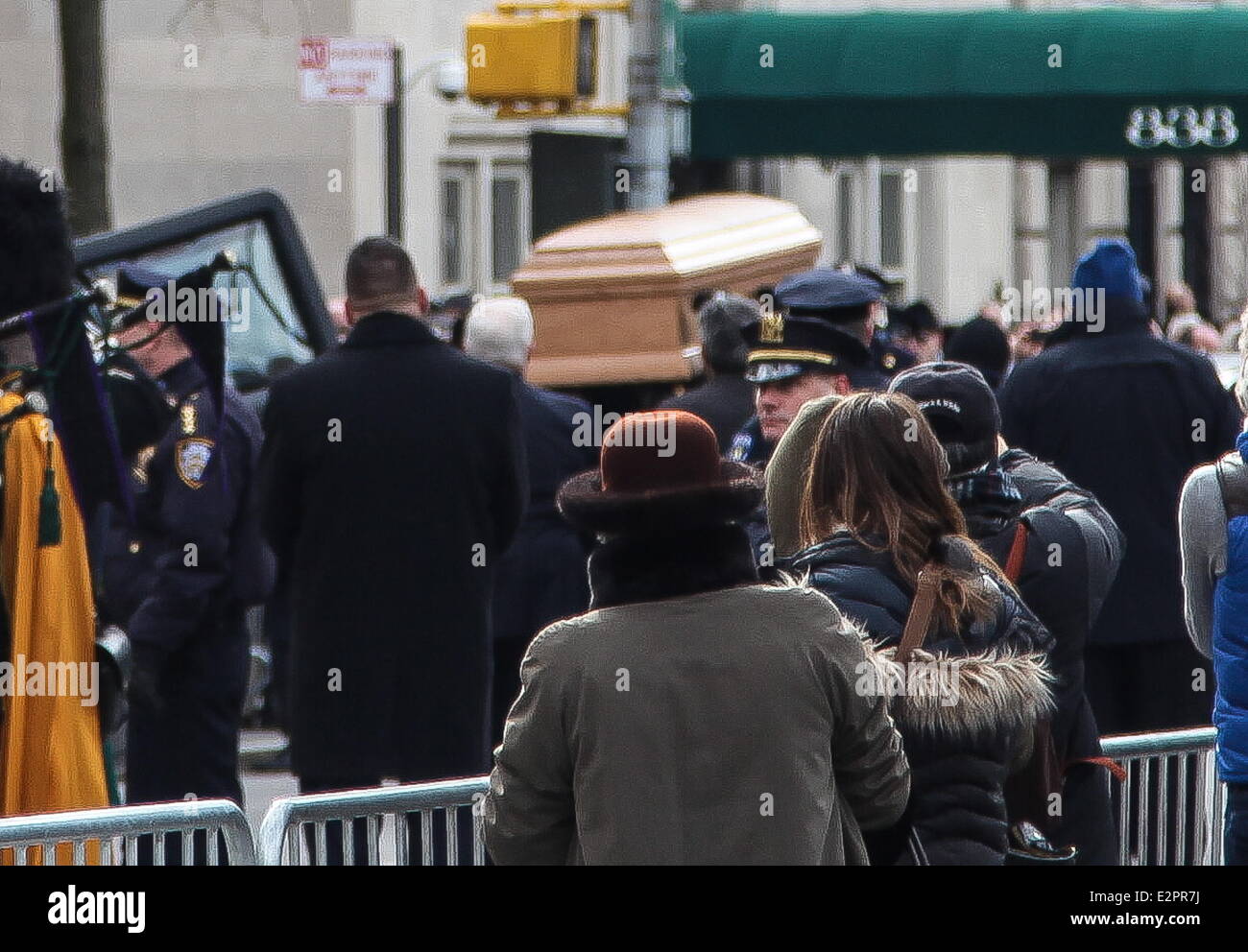 Funeral services for Ed Koch, former mayor of New York, at Temple Emanu ...