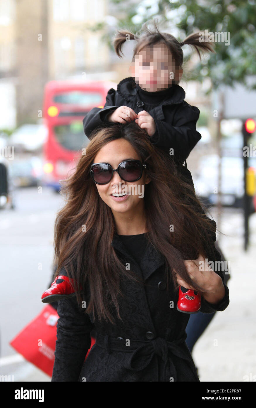 Myleene Klass out and about with her daughter Hero Featuring: Myleene ...