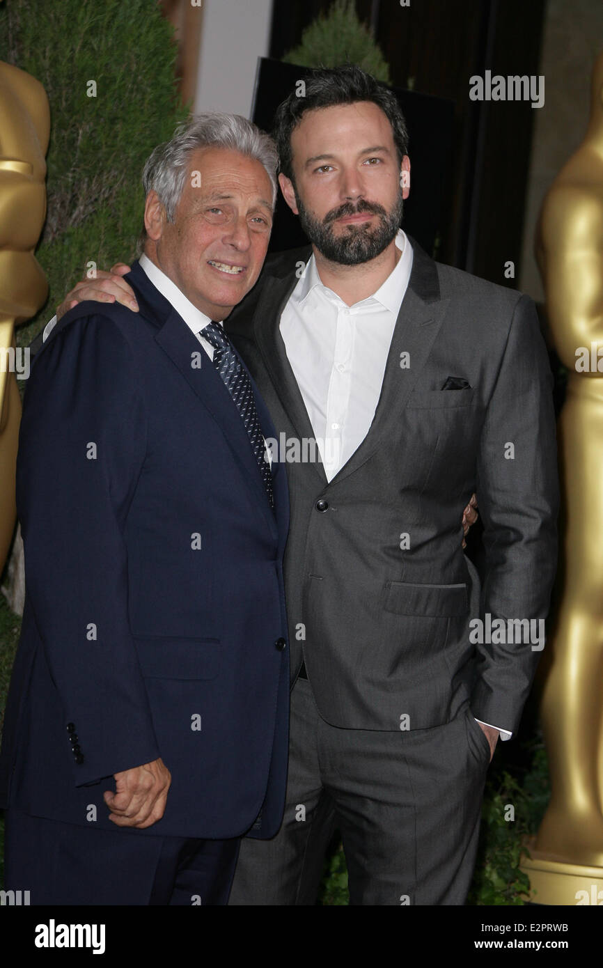 President of the Academy of Motion Picture Arts Hawk Koch and Ben ...