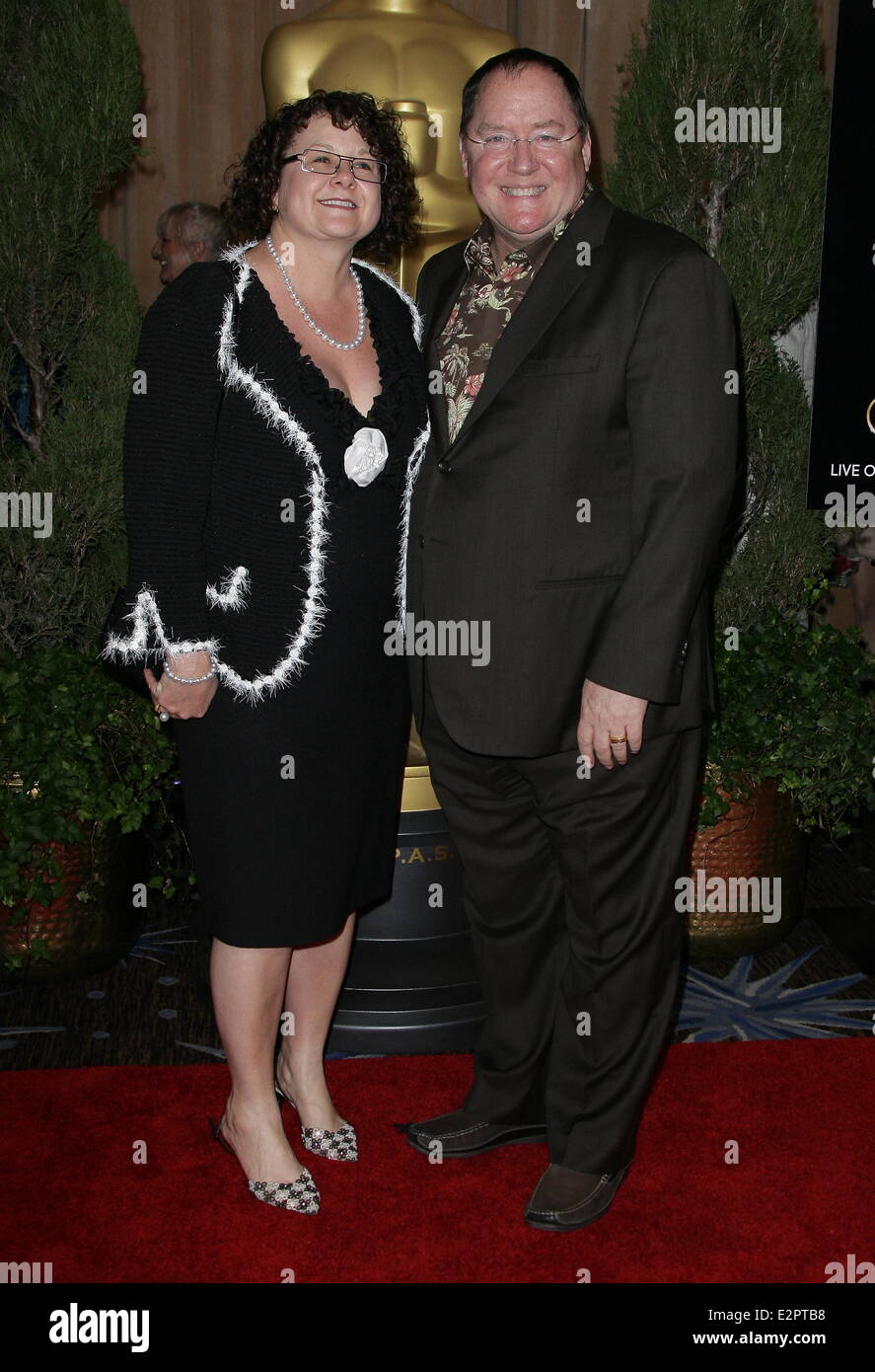 John Lasseter, wife Nancy Lasseter 85th Academy Awards Nominees ...