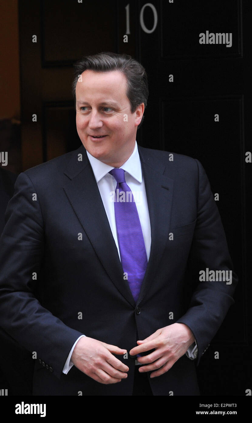 US Vice President Joe Biden outside 10 Downing Street with Prime ...