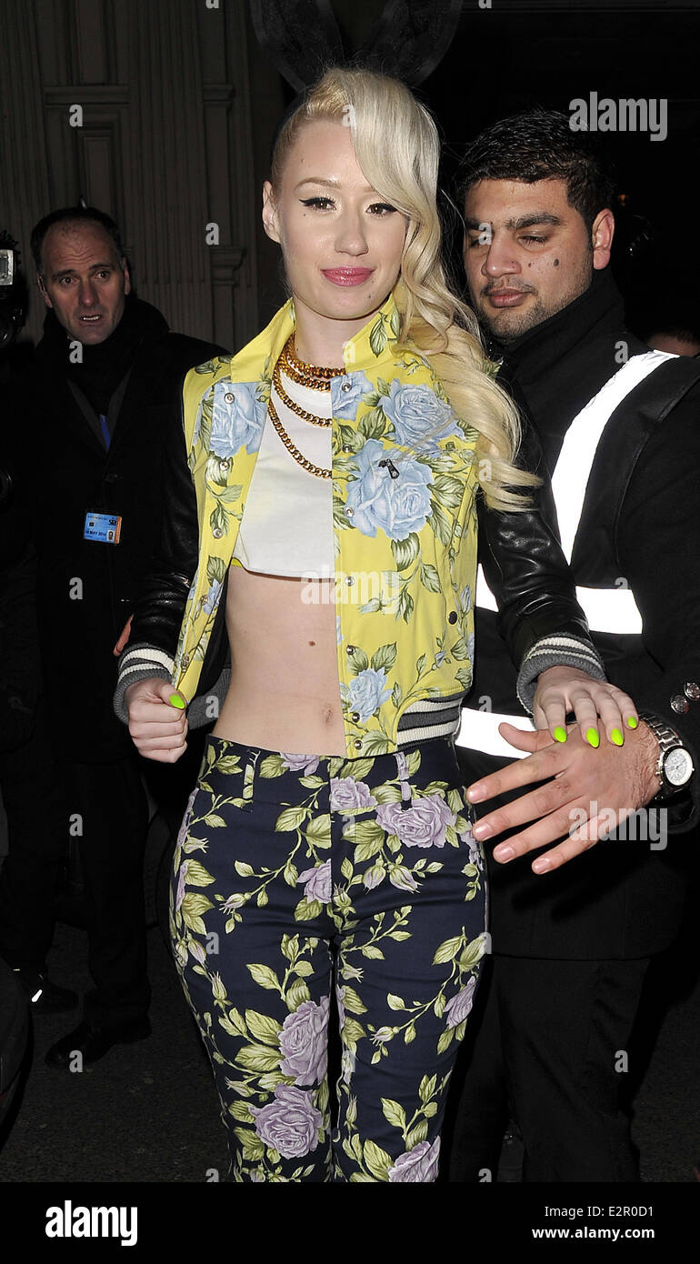 Iggy Azalea aka Amethyst Amelia Kelly arriving at Mahiki for Rita Ora's ...
