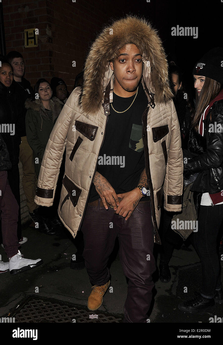 Rapper, Chipmunk leaving Shepherd's Bush after watching Rita Ora ...
