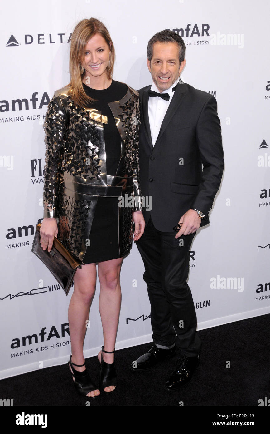 Celebrities attend the amfAR gala held at Cipriani Wall Street ...
