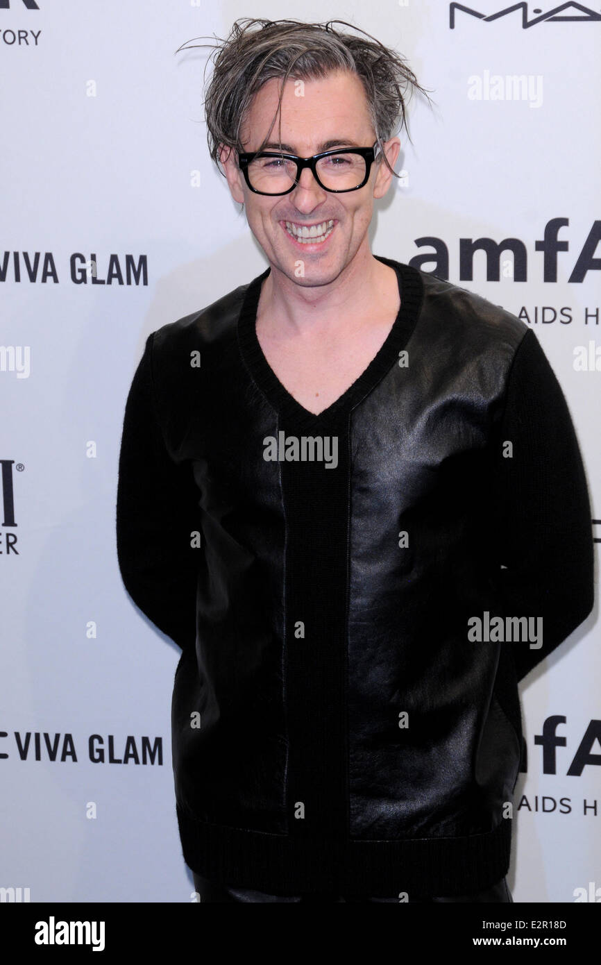 Celebrities attend the amfAR gala held at Cipriani Wall Street ...