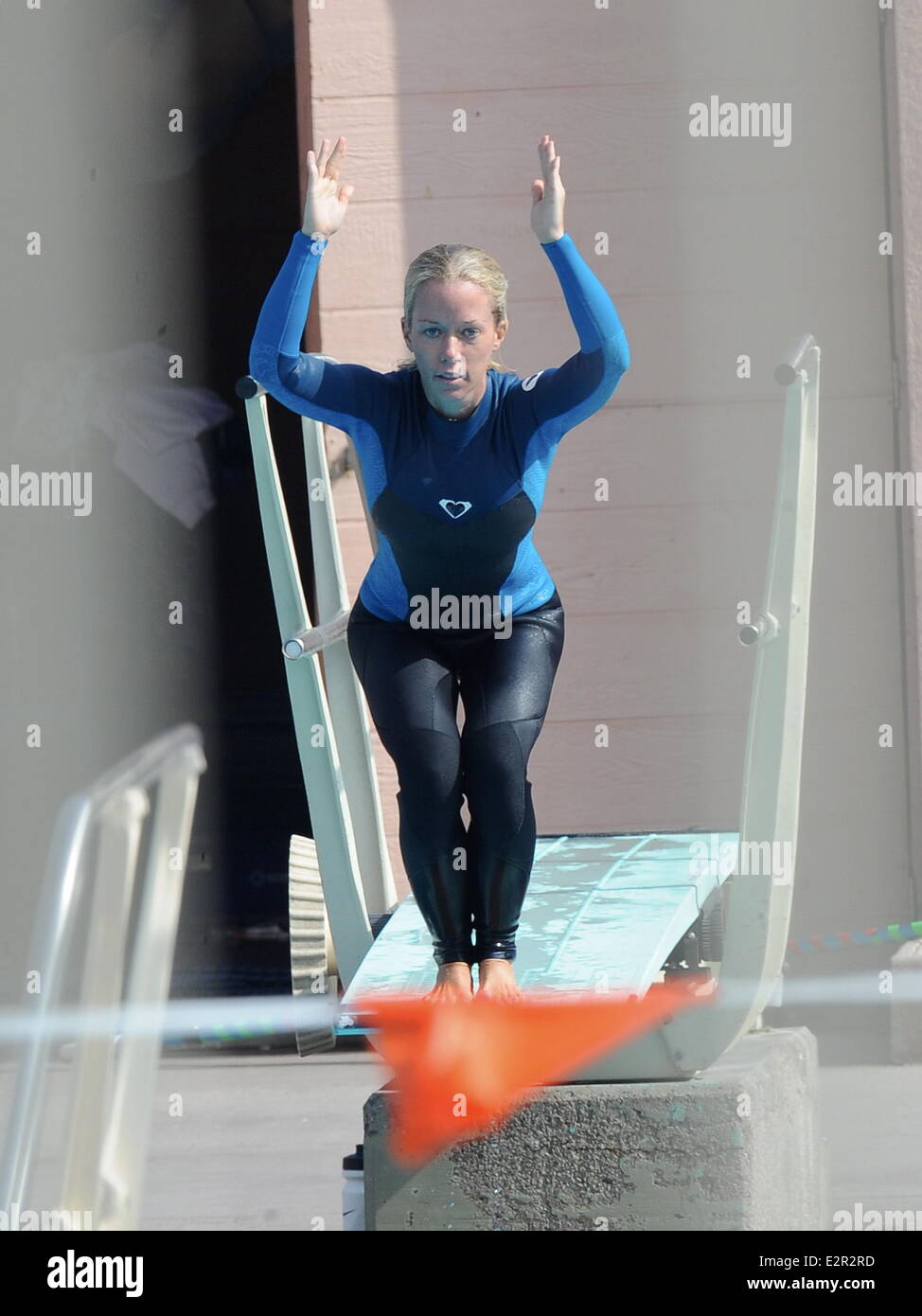 Celebrities practice their dives for the upcoming ABC show 'Splash ...