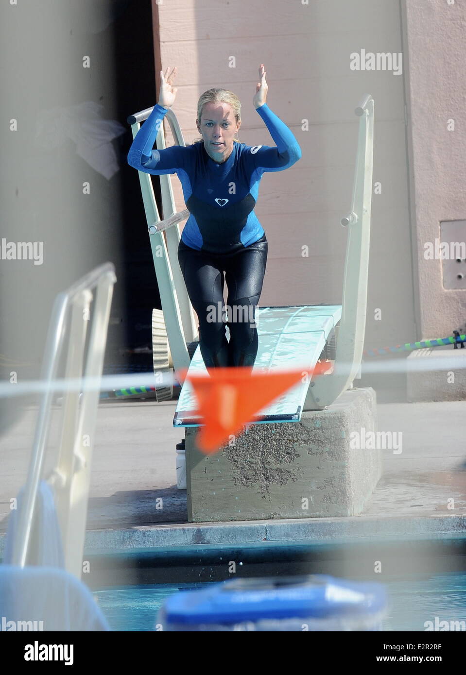 Celebrities practice their dives for the upcoming ABC show 'Splash ...