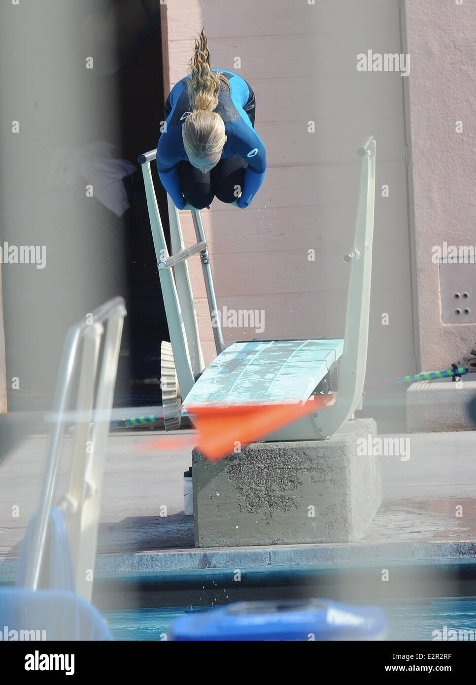 Celebrities practice their dives for the upcoming ABC show 'Splash ...
