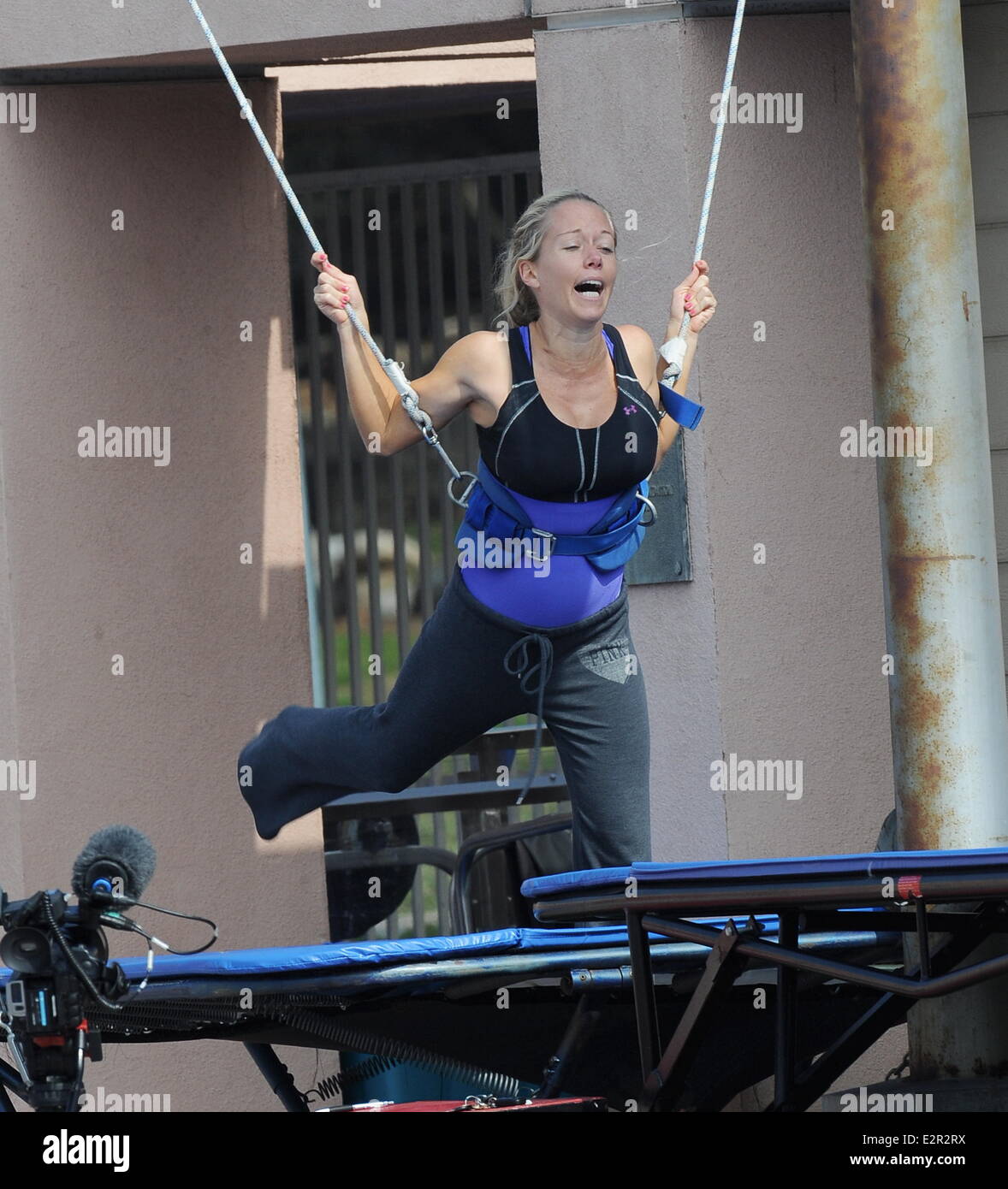 Celebrities practice their dives for the upcoming ABC show 'Splash ...