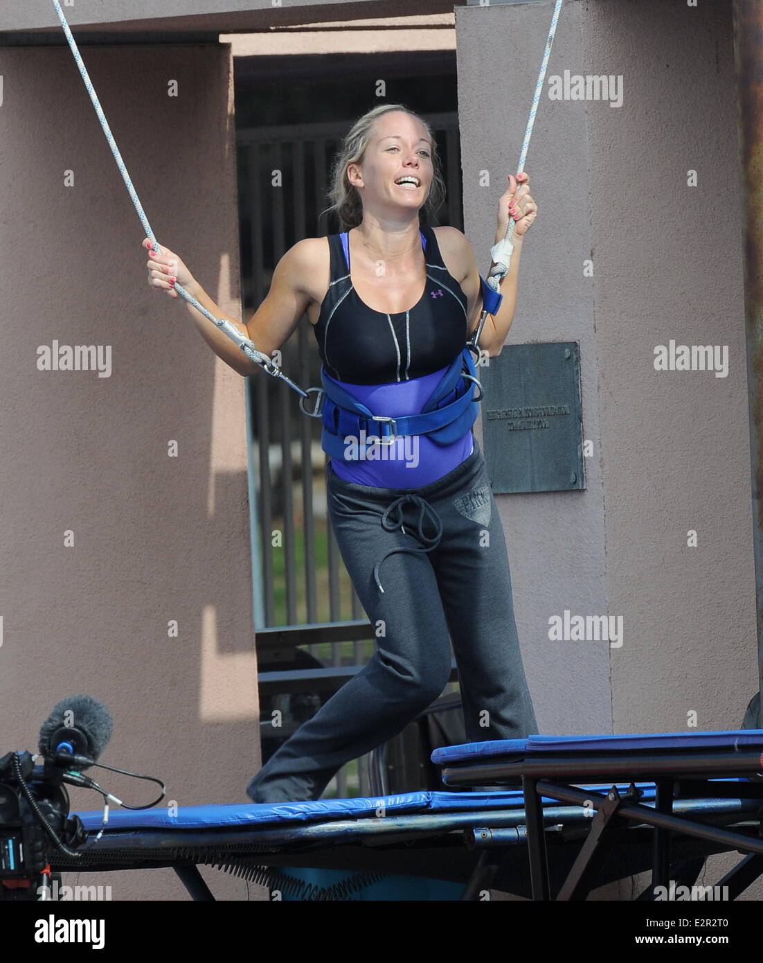 Celebrities practice their dives for the upcoming ABC show 'Splash ...