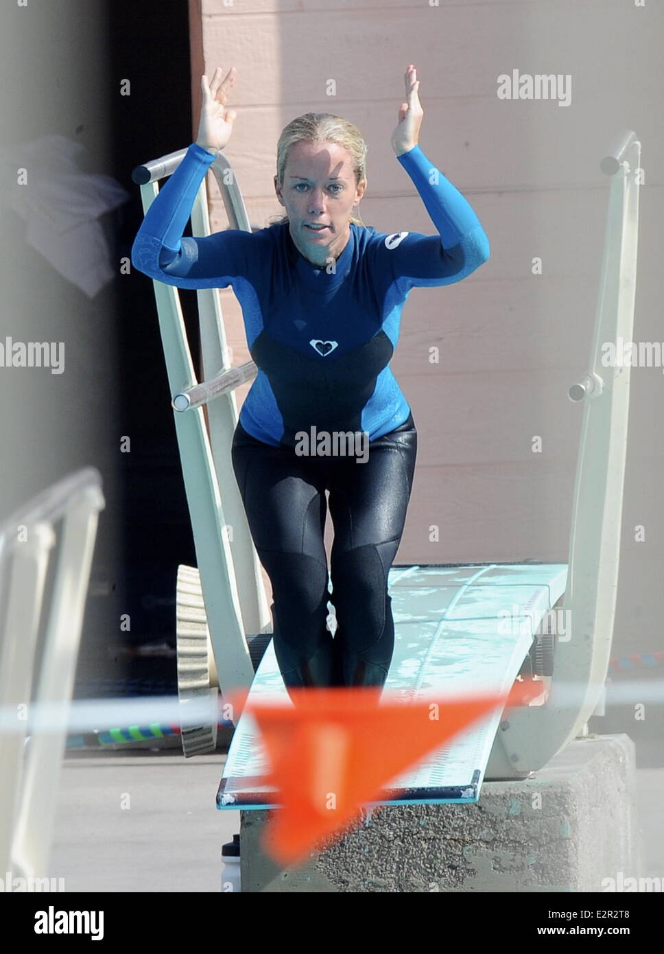 Celebrities practice their dives for the upcoming ABC show 'Splash ...