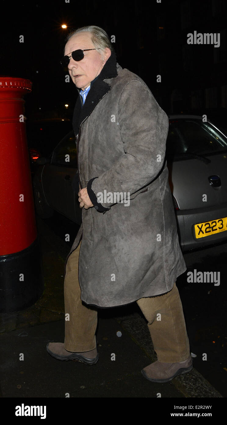 Actor David Jason arriving at Odin's Bistro Featuring: David Jason ...
