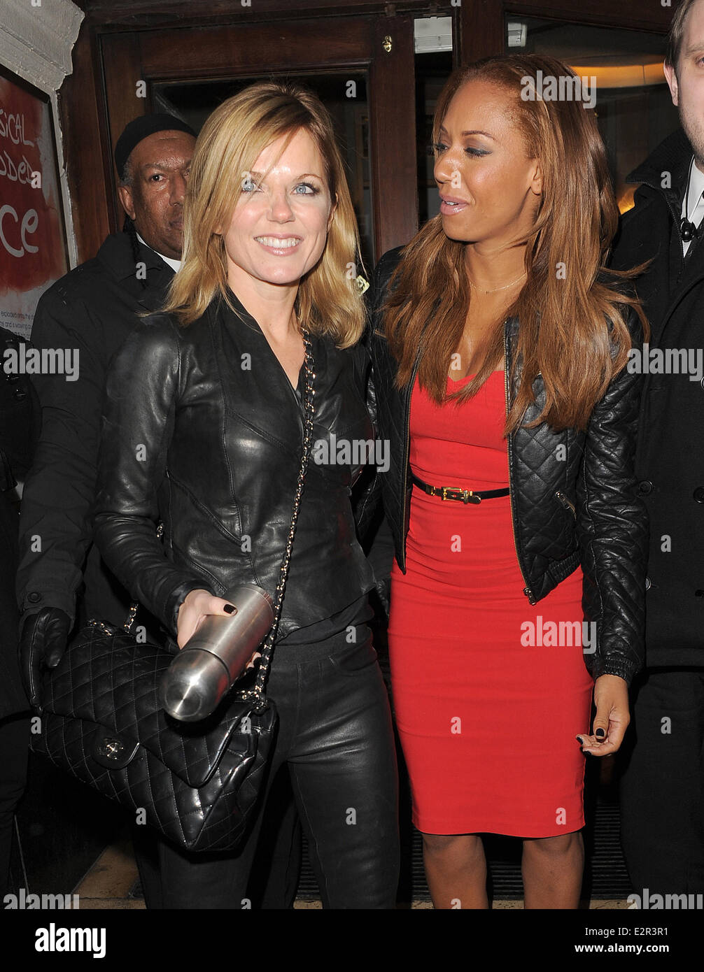 Spice Girls, Melanie Brown and Geri Halliwell are mobbed by fans as ...