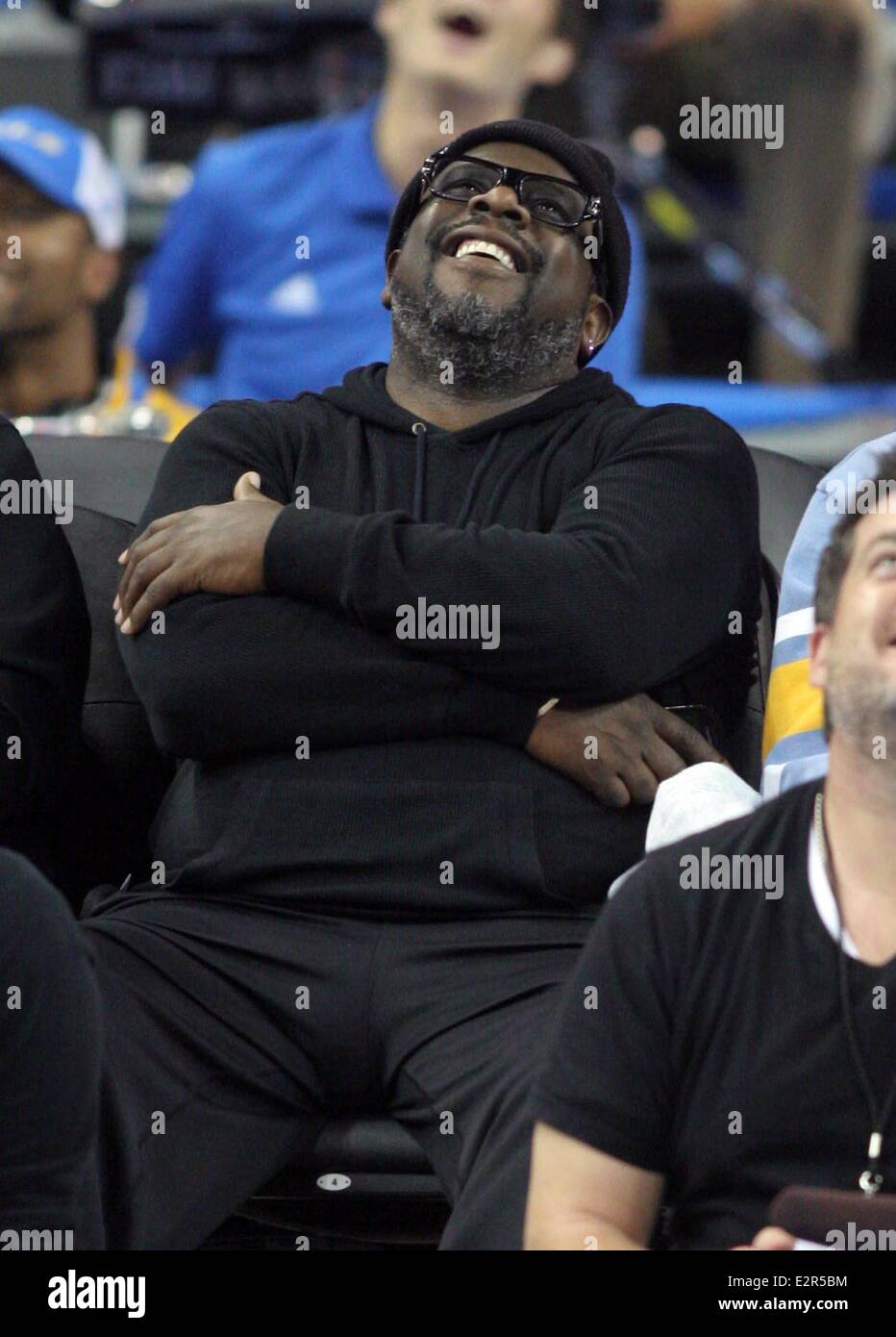 Celebrities watch as the UCLA Bruins defeated the Washington Huskies by ...