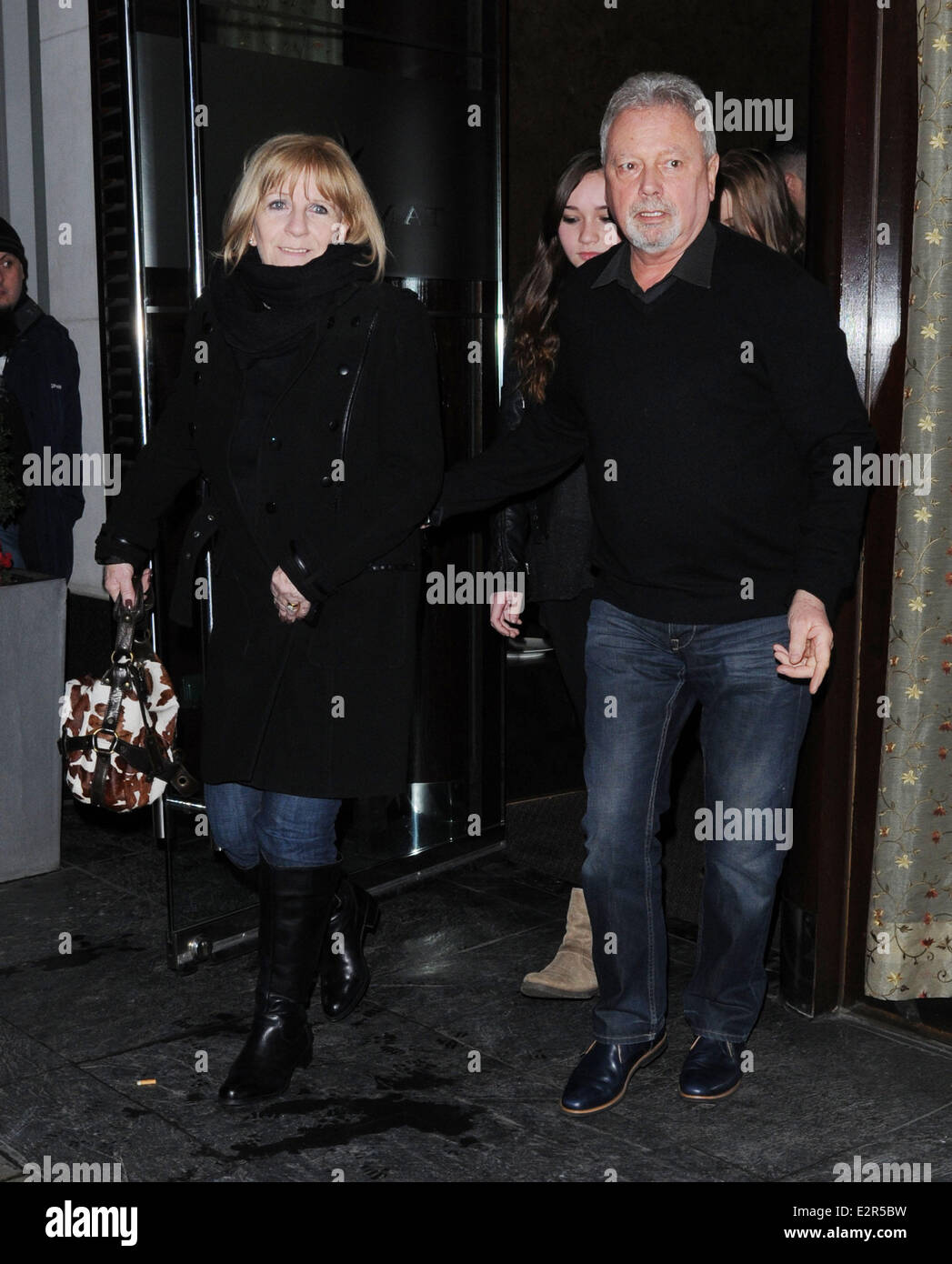 The Beckham family and Ramsay family depart Tamarind Restaurant ...