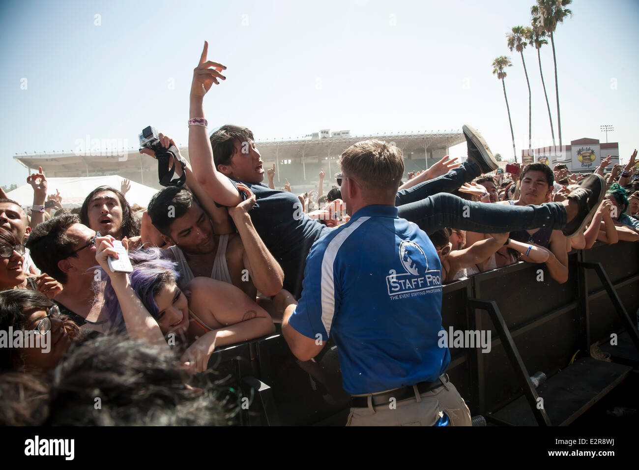 Crowd surfing punk hi-res stock photography and images - Alamy