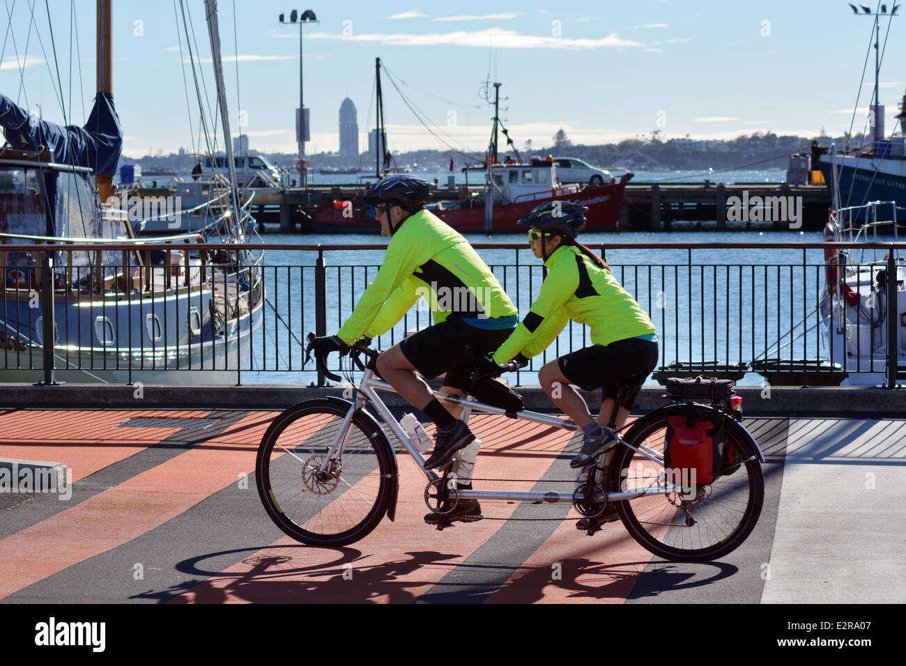Family Riding A Tandem Bicycle High Resolution Stock Photography and ...